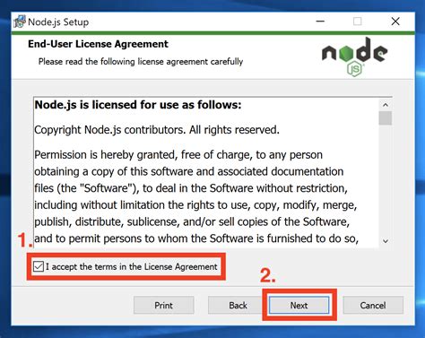 Node NPM Validator Setup Windows