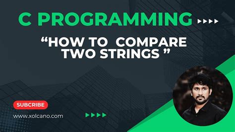 How To Compare Two Strings In C Programming Youtube