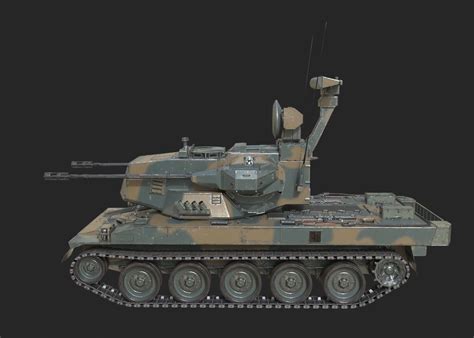 3d Model 2 Coatings Of Jsdf Type 87 Self Propelled Anti Aircraft Gun Vr