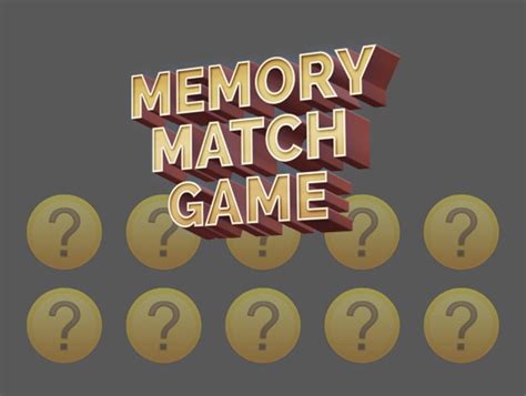 Memory Match Game Templates Unity Asset Store