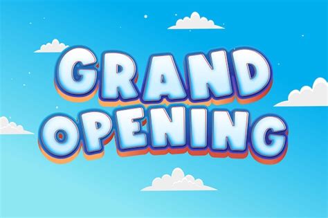 Premium Vector Grand Opening 3d Editable Vector Text Style Effect Master
