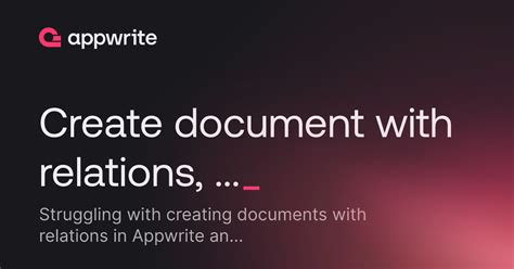 Create Document With Relations If Error Can Result In Orphan Relation