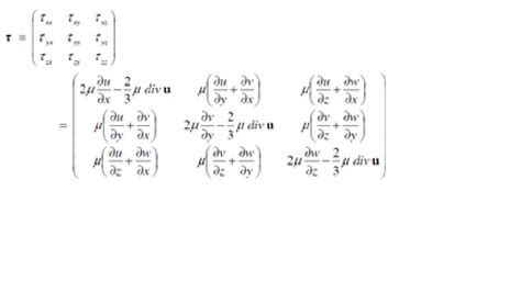 For Newtonian Fluids The Viscous Stress Tensor In