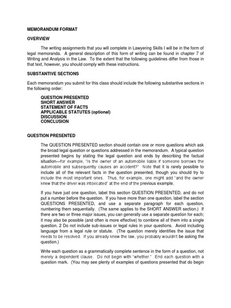 Memorandum Format Pdf Memorandum Paragraph
