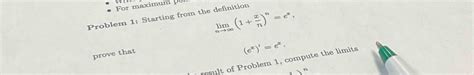 solved for maximumproblem 1 starting from the