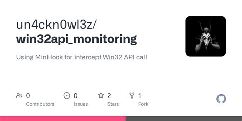 Github Un4ckn0wl3zwin32apimonitoring Using Minhook For Intercept