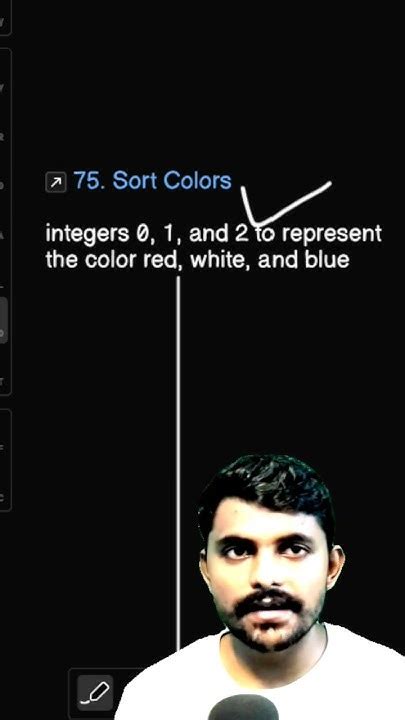 Sort Colors Shorts Dsa Leetcode Youtube