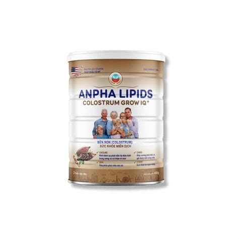 Sữa Non Anpha Lipids Colostrum Grow Iq Vị Ca Cao 450 Gram Life 360 2026