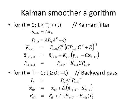 Ppt Kalman Smoothing Powerpoint Presentation Free Download Id3139558