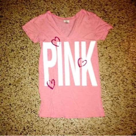 Vs Pink Oversized Tee Size Xs