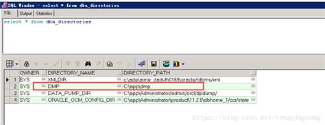 Oracle 使用expdp 导出数据库报错：ora 39087目录名无效 Csdn博客