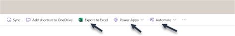 Hide Export To Excel Power Apps And Power Automate From Document Library Microsoft Qanda