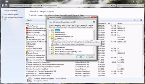 How To Install Ms Iis Internet Information Services In Windows 7 Youtube