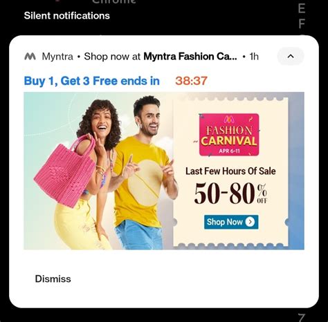 Soumik Hore On Linkedin Dear Myntra Your Notifications Are Not That Special That I Need To