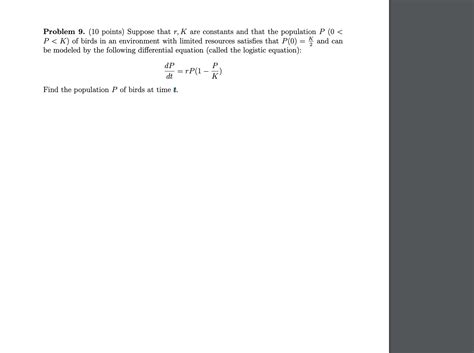 solved problem 9 10 points suppose that r k are constants