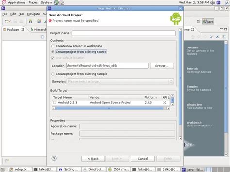 Setting Up An Android App Build Environment With Eclipse Android Sdk