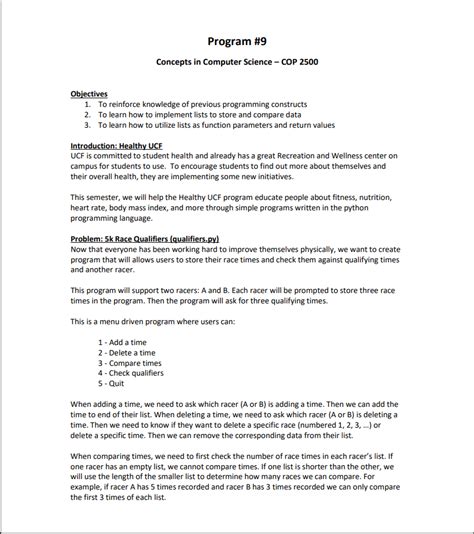 Solved Program 9 Concepts In Computer Science Cop 2500