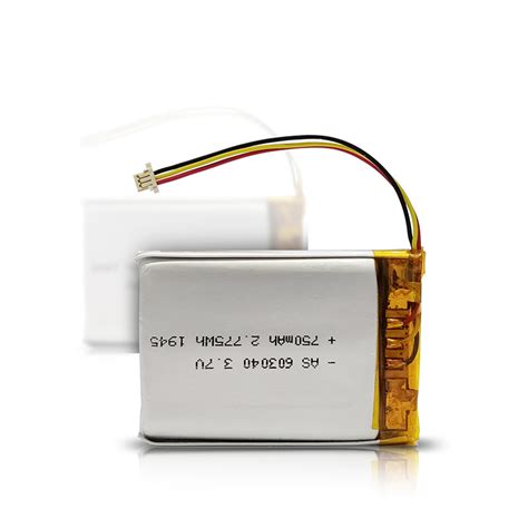 UL2054 Certification Lipo 3.7V 750mAh Battery 603040 Rechargeable ...