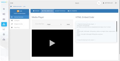 Embedding Player On Your Website Media Control Panel