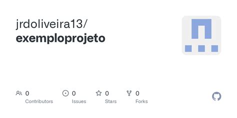 GitHub Jrdoliveira Exemploprojeto