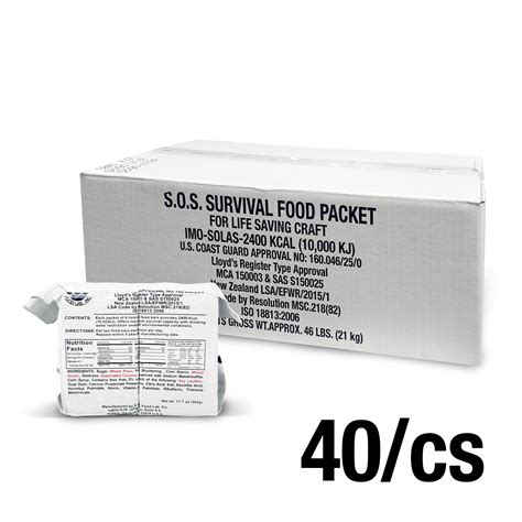 Emergency Food Rations 5 Year Shelf Life Survival Bars
