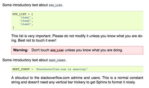Read The Docs Sphinx Rtd Theme And New Lines Stack Overflow