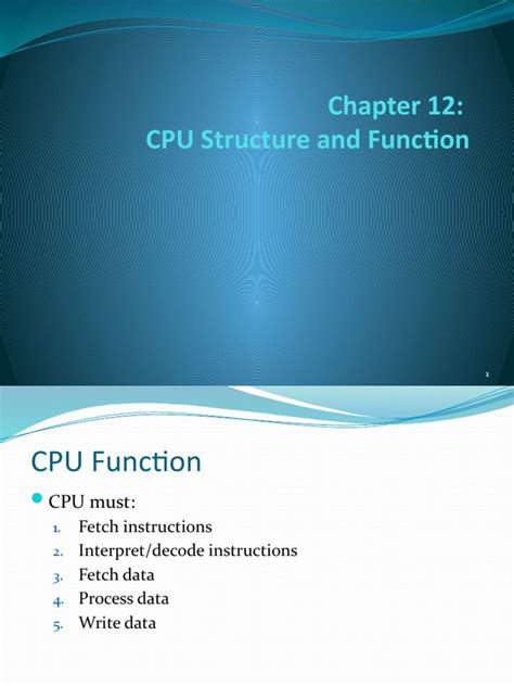 Understanding Cpu Structure And Function A Comprehensive Look At