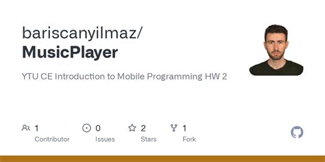 Github Bariscanyilmazmusicplayer Ytu Ce Introduction To Mobile Programming Hw 2