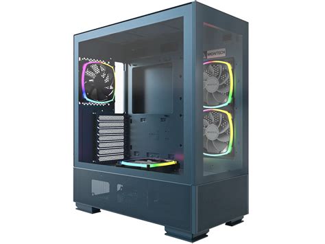 Montech Sky Two Morocco Blue Desktop Bg Мощни Pc Гейминг конфигурации Персонални компютри