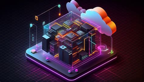 Premium Ai Image Cloud Technology Concept Data Center Concept Ai