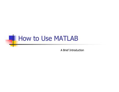 How To Use Matlab What N Studocu