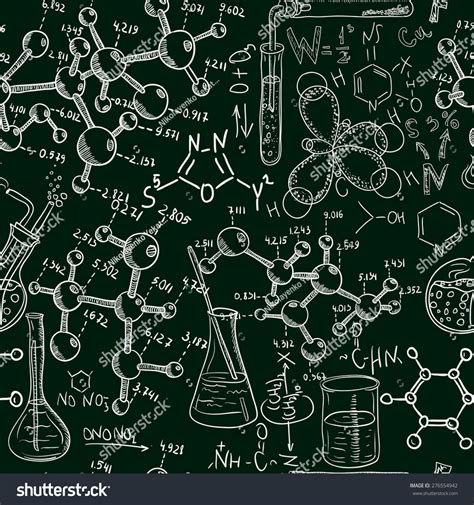 Science Old Chemistry Laboratory Seamless Pattern Stock Vector 276554942 Shutterstock