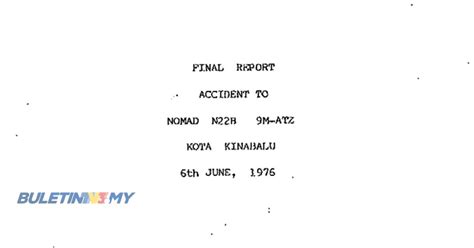 [video] Tiada Bukti Sabotaj Punca ‘double Six Tragedy Buletin Tv3 Malaysia