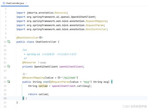 Springai人工智能开发框架003 Springai智能聊天程序编写msgpromptstream方式指定调用模型版本rg