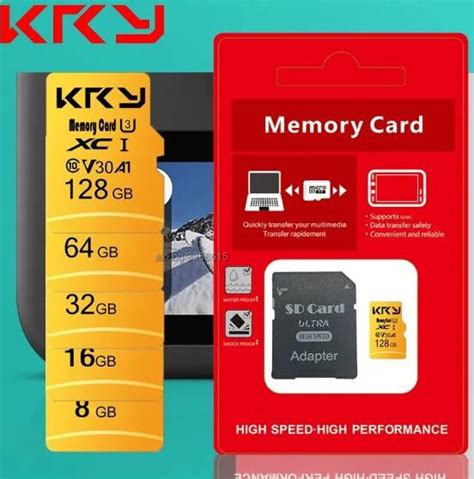 Micro Sd Memory Card Tf Карта Памет 64 Gb Class 10 адаптер Аксесоари за мобилни устр