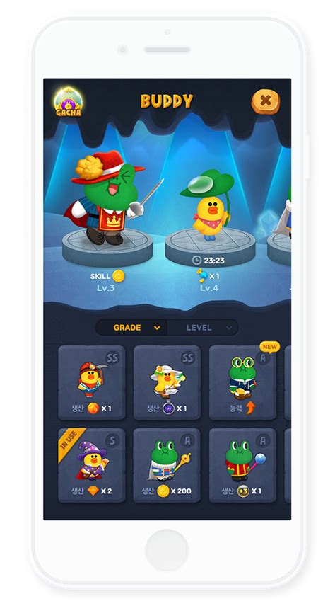 LINE Bubble Game UI Design Behance