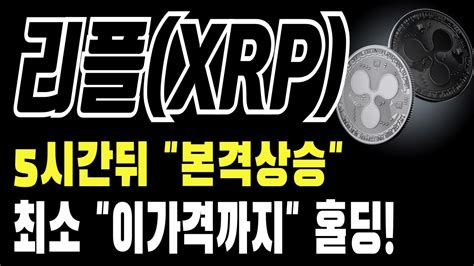 리플 전망 5시간뒤 본격상승 리플 리플코인 리플전망 리플코인전망 리플분석 리플목표가 업비트시황 코인시황 급등코인추천 리플대응 엑스알피 엑스알피전망