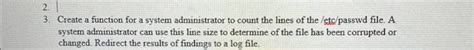 Solved Unixlinux Script Create A Function For A System