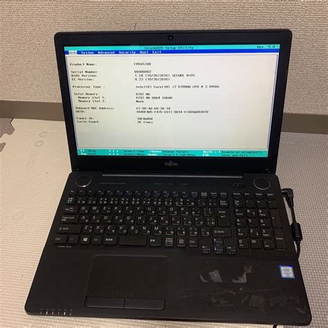 Yahooオークション Fujitsu Fmva53xb Lifebook Ah53x Win10 Core I
