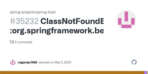 classnotfoundexception org springframework beans factory aot