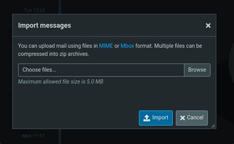 import messages as mime mbox files · issue 6362 · nextcloud mail · github