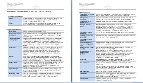 Project Management Project Charter Sample 1