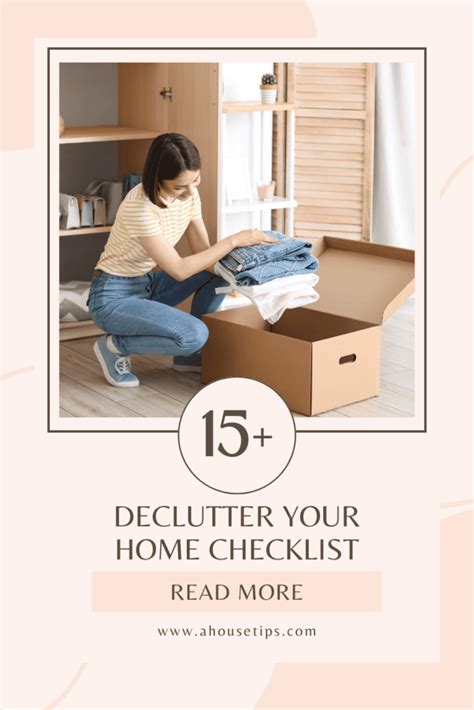 Declutter Your Home Like A Pro With This Handy Checklist