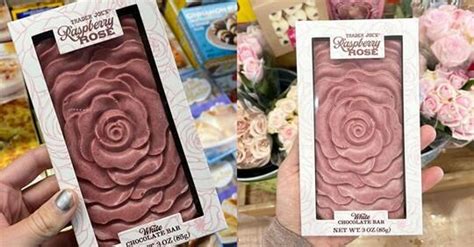 Trader Joe S Selling Raspberry Rose Chocolate Bar That Looks Like Art IHeart