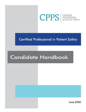 Fillable Online CPPS Certified Professional In Patient Safety Fax