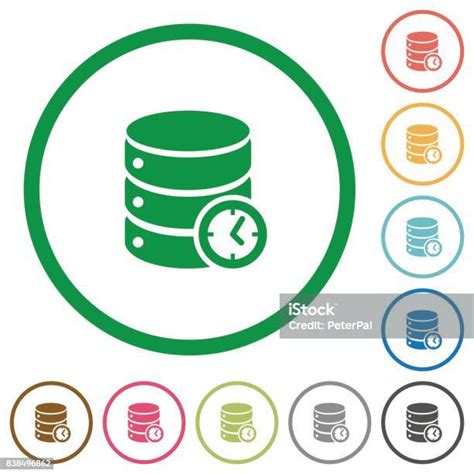 데이터베이스 타임 이벤트 윤곽선과 평면 아이콘 0명에 대한 스톡 벡터 아트 및 기타 이미지 0명 Sql 건축물 Istock