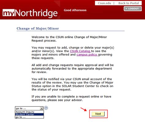 Change Major Or Minor California State University Northridge