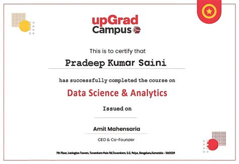 Pradeep Saini On Linkedin Upgrad Upgrad Internship Datascience