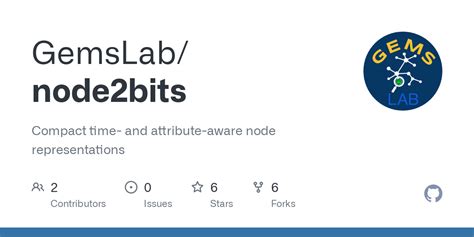 Github Gemslabnode2bits Compact Time And Attribute Aware Node Representations