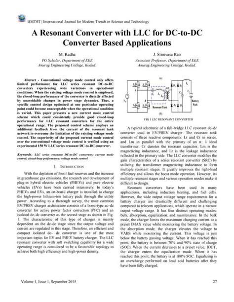 Analysis And Design Of Llc Resonant Converter With Integrated Transformer Pdf Computer
